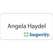 1 1/2" x 3" Insperity Logo Badge - WHITE